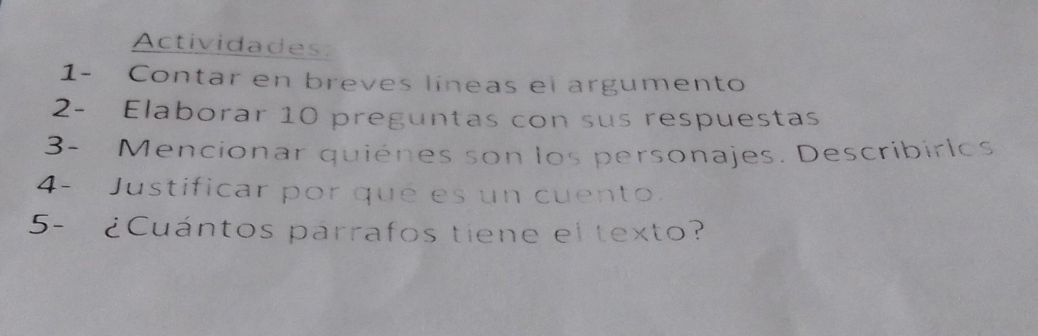 ¿Cuántos párrafos tiene una cuartilla?